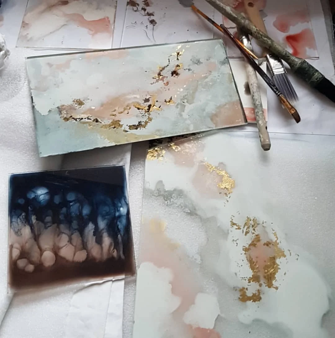 Verre Églomisé, with Gold Leaf — Make Bespoke Studio