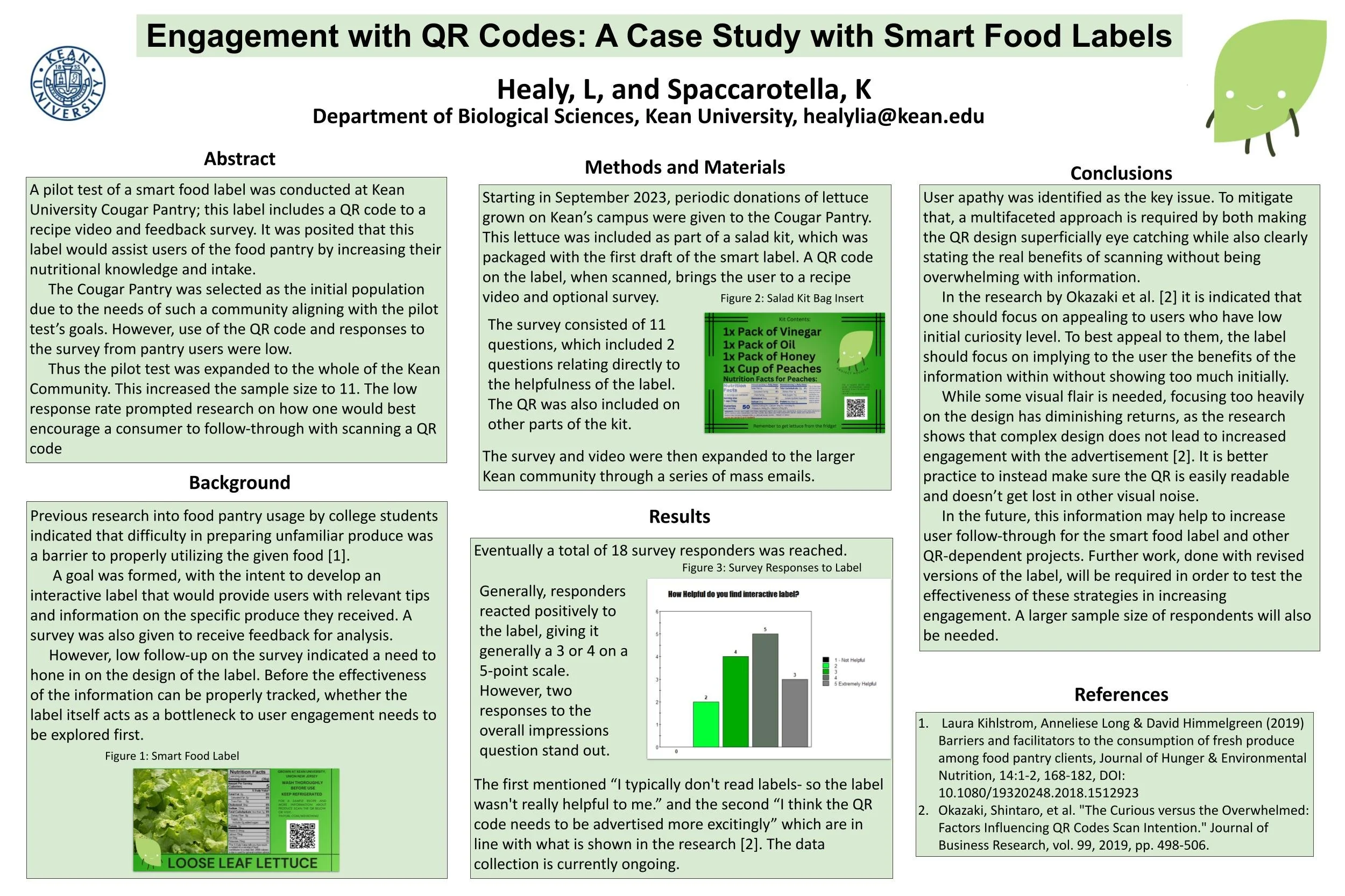 Engagement with QR Codes: A Case Study with Smart Food Labels — Kean ...