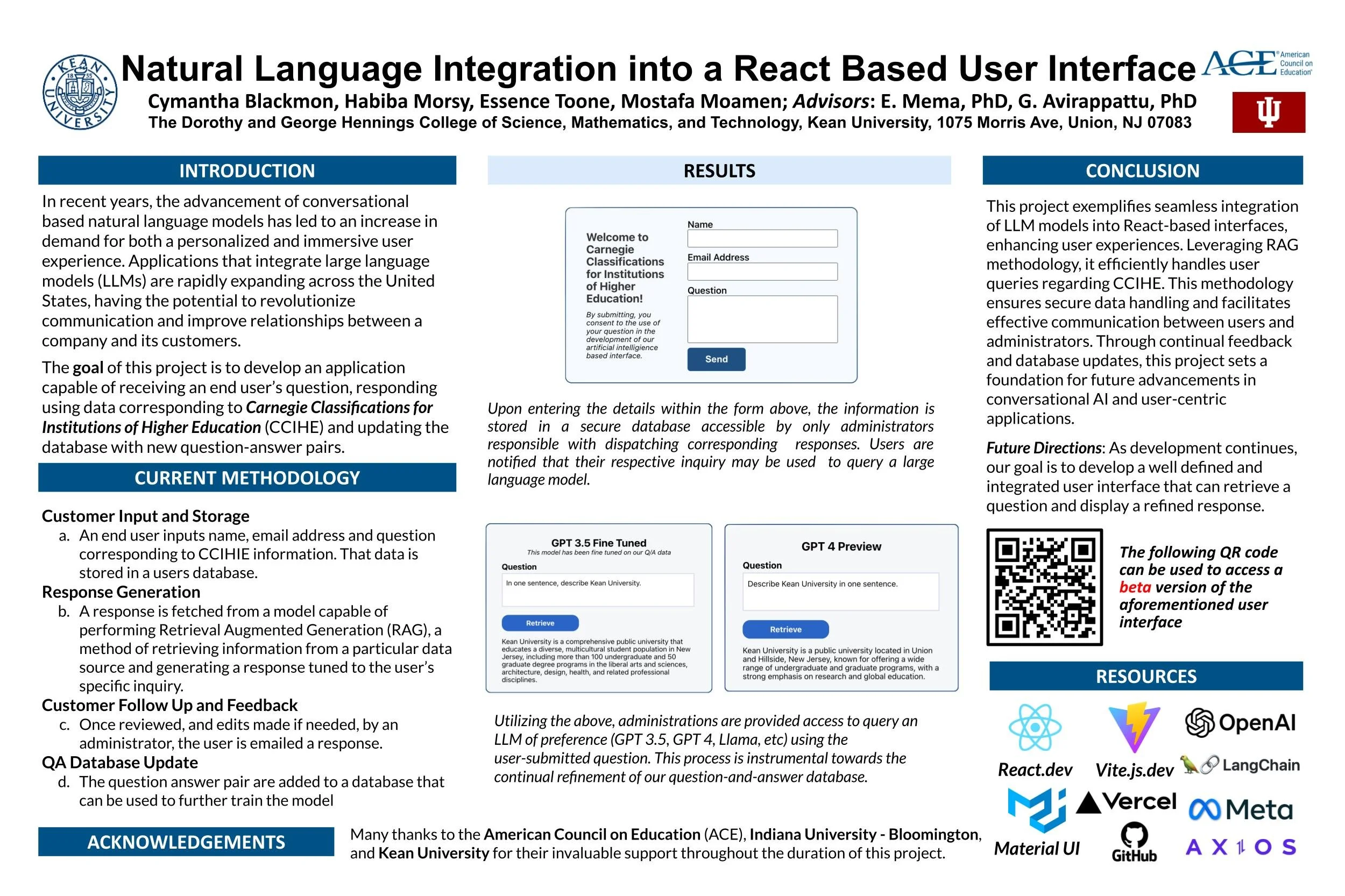 Natural Language Integration into a React Based User Interface — Kean ...