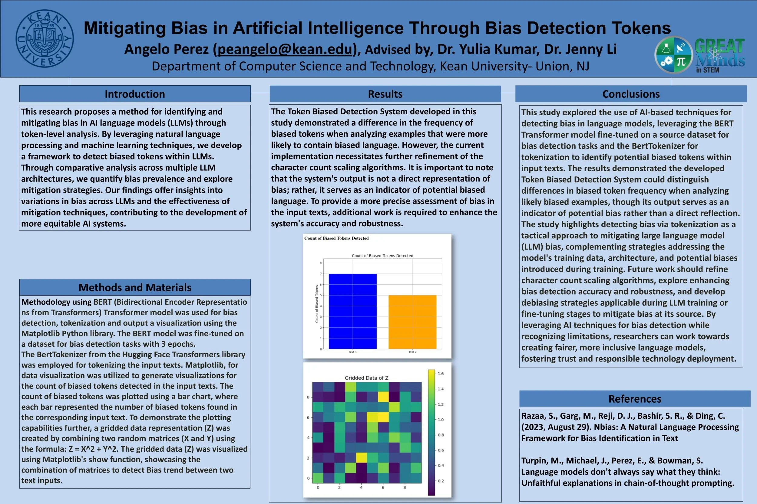 Adaptive Bias Mitigation in Large Language Models (LLMs) — Kean University Research Days