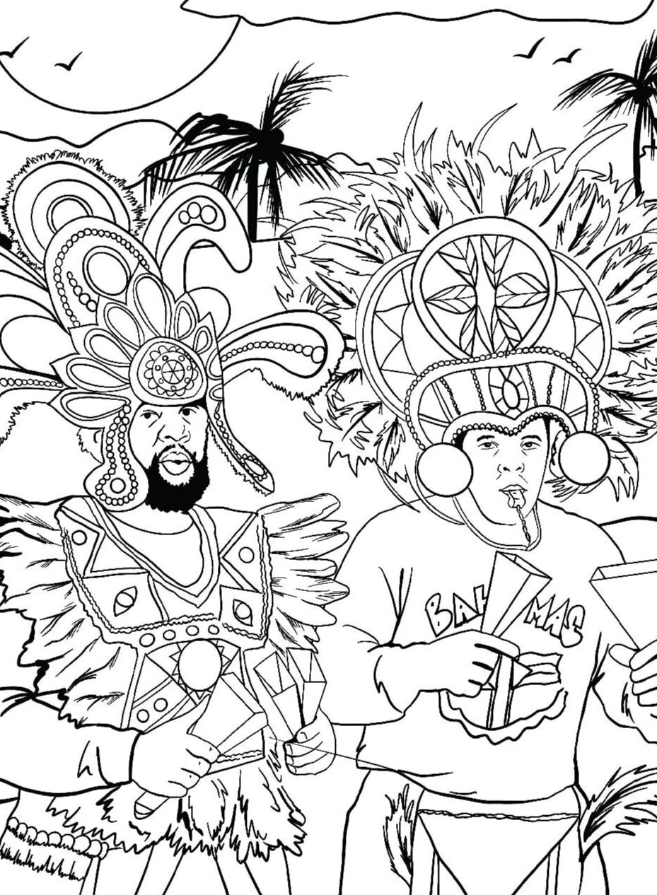 Bahamas National Flag Coloring Coloring Pages