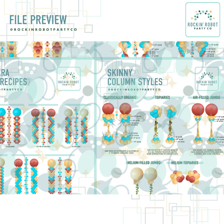 DIY Balloon Column Recipe: Step-by-Step Guide | Digital Download — West ...