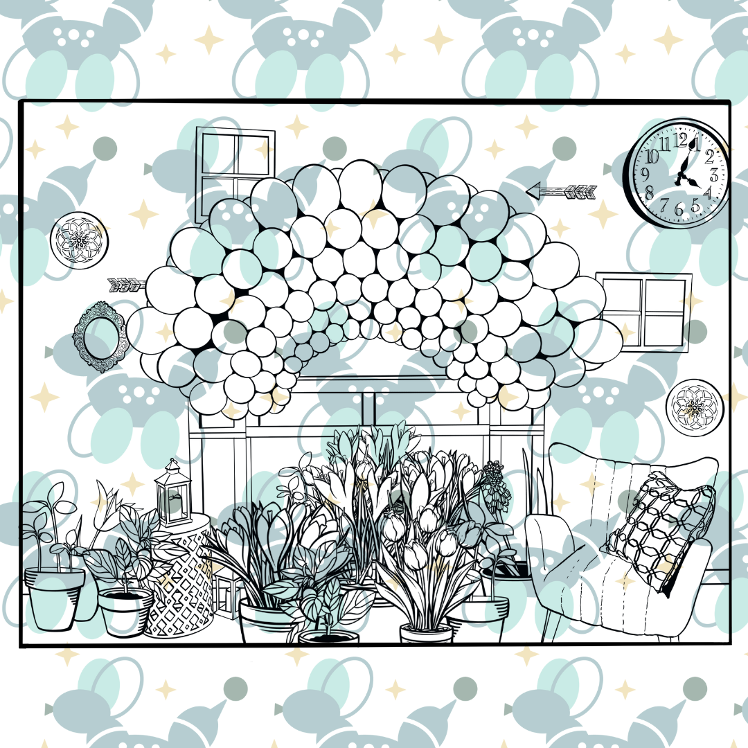 Duplet Rainbow Balloon Coloring Pages – Colorful Balloon Designs for ...