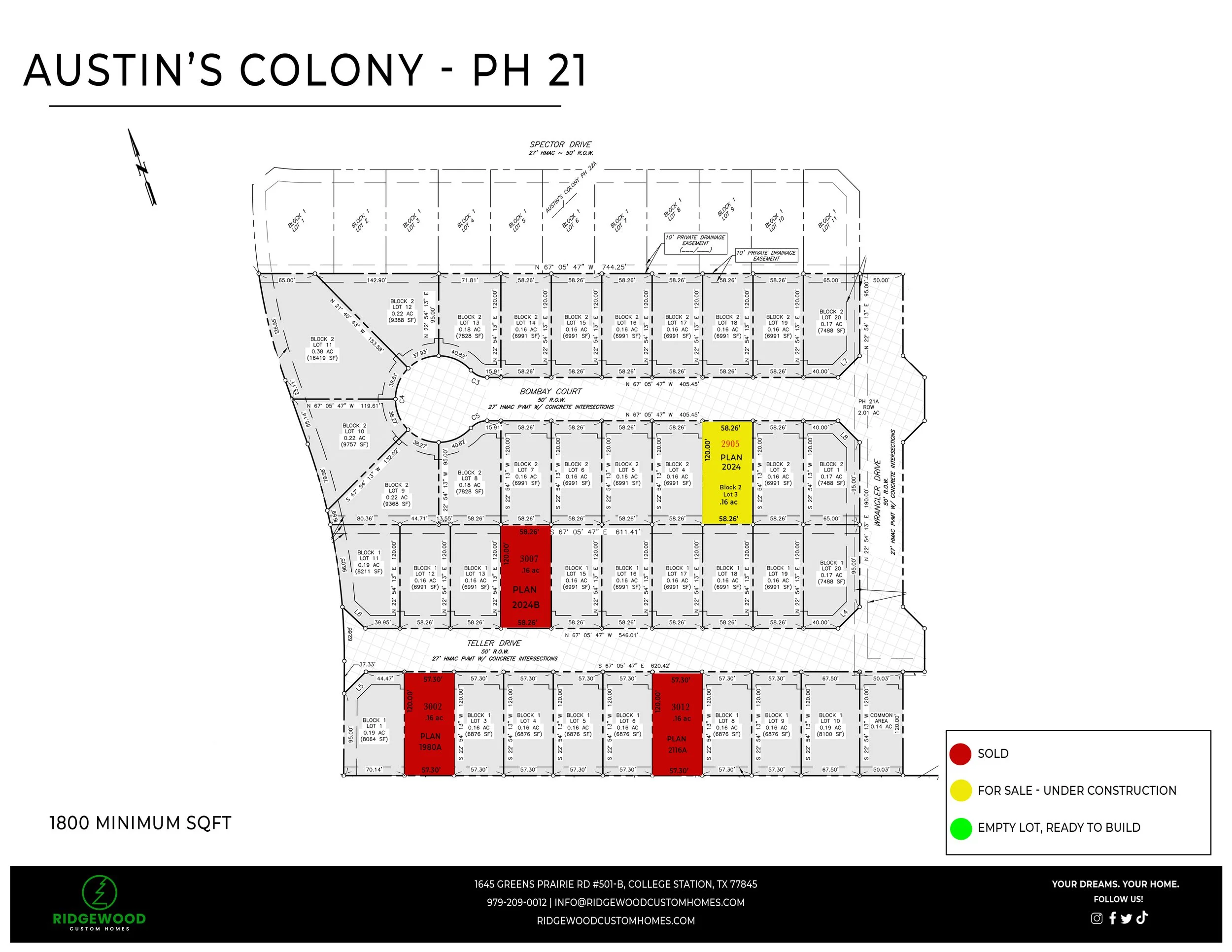 Austin's Colony - Bryan, TX — Ridgewood Custom Homes