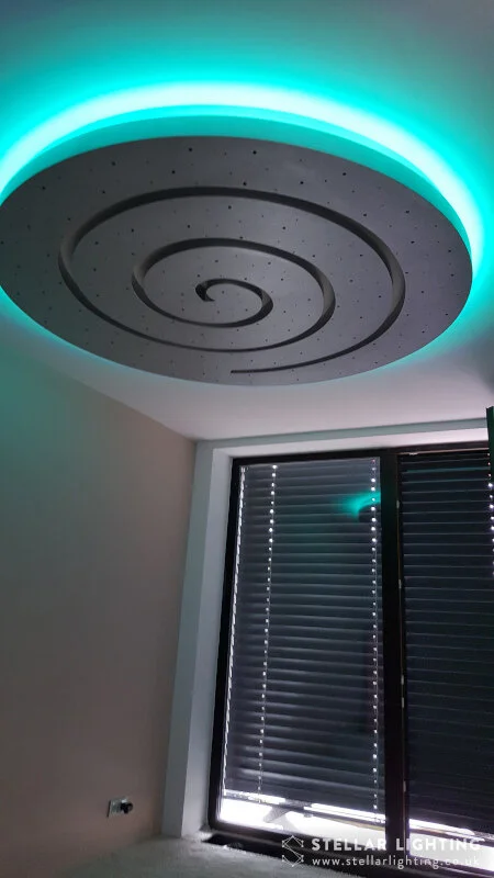 Led Star Ceiling - 2D Milky Way Spiral — Stellar Lighting