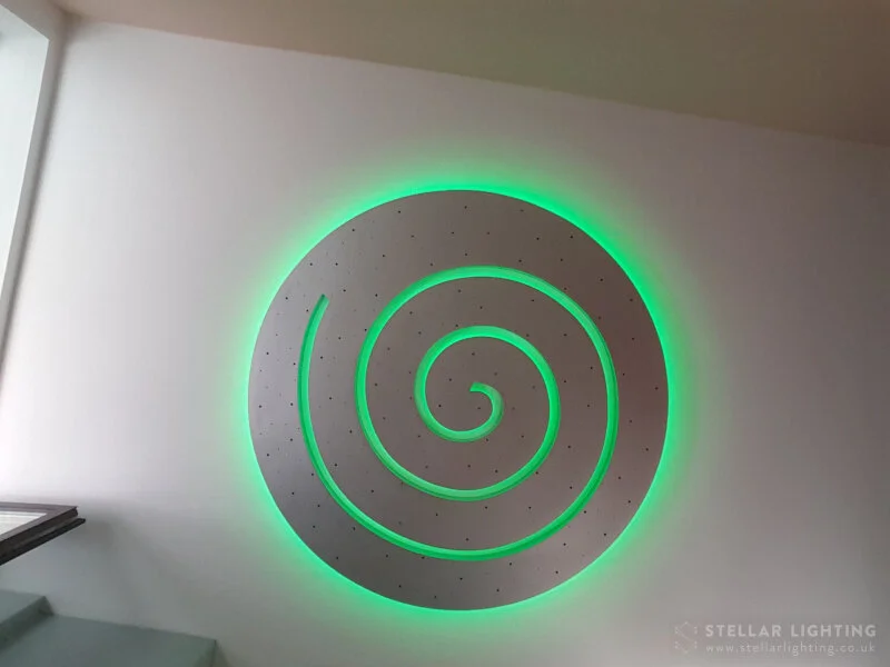 Led Star Ceiling - 2D Milky Way Spiral — Stellar Lighting