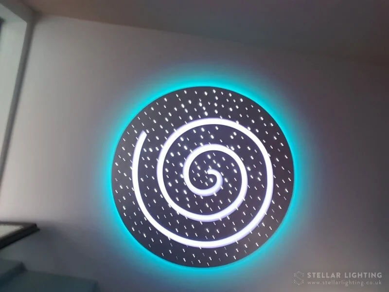 Led Star Ceiling - 2D Milky Way Spiral — Stellar Lighting