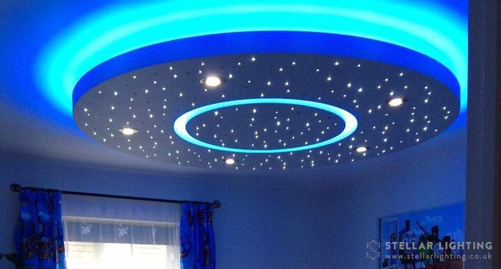 LED Star Ceiling - Solar Disc (Children's room) — Stellar Lighting