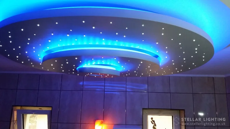 LED Star Ceiling - 3D Milky Way Spiral (Living Room) — Stellar Lighting