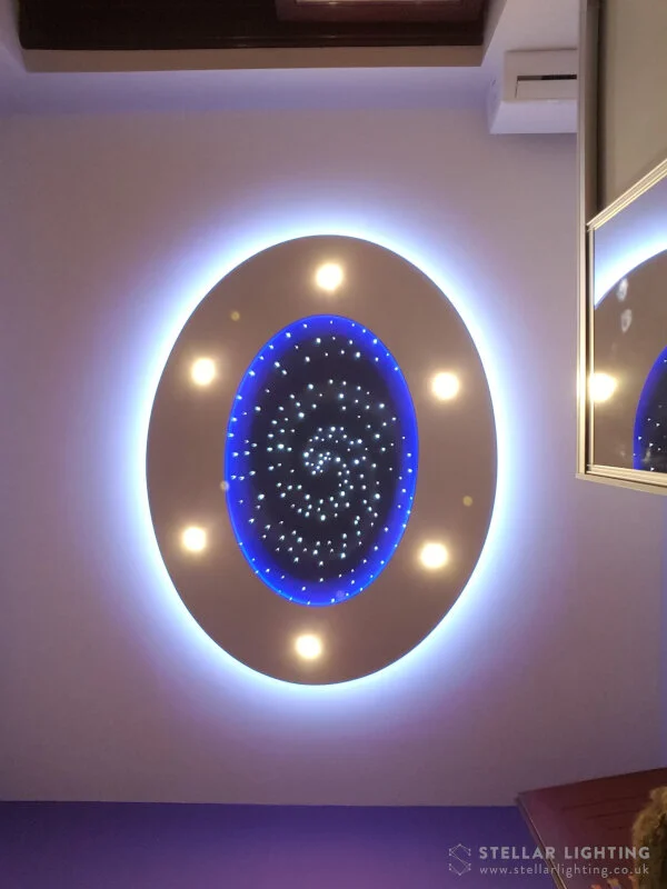 LED Star Ceiling - Oval Galaxy (Children's Room) — Stellar Lighting
