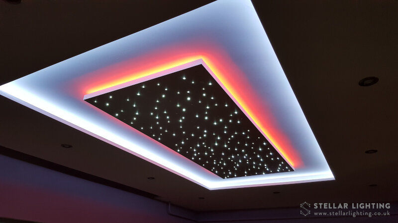 LED Star Ceiling - Simple rectangle — Stellar Lighting
