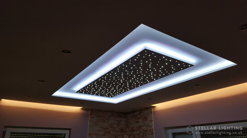 LED Star Ceiling - Simple rectangle — Stellar Lighting