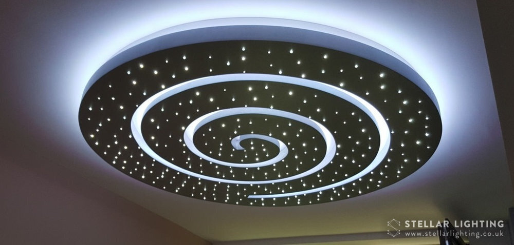 Solar Disc LED star ceiling panel design — Stellar Lighting