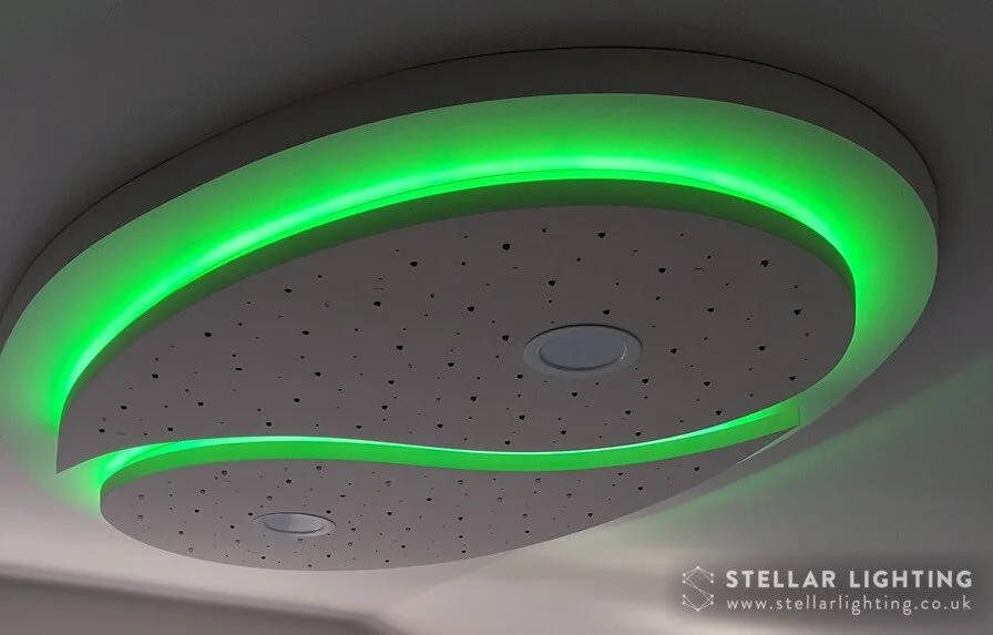 Solar Disc LED star ceiling panel design — Stellar Lighting