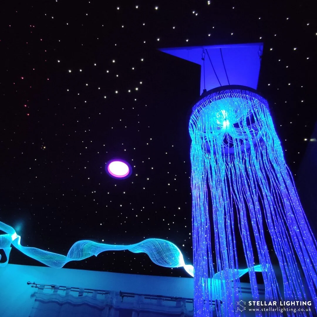 Fibre optic sensory light bar curtain — Stellar Lighting