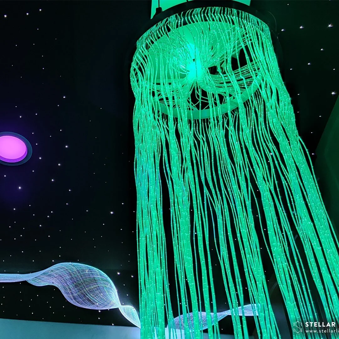 Fibre optic sensory light bar curtain — Stellar Lighting