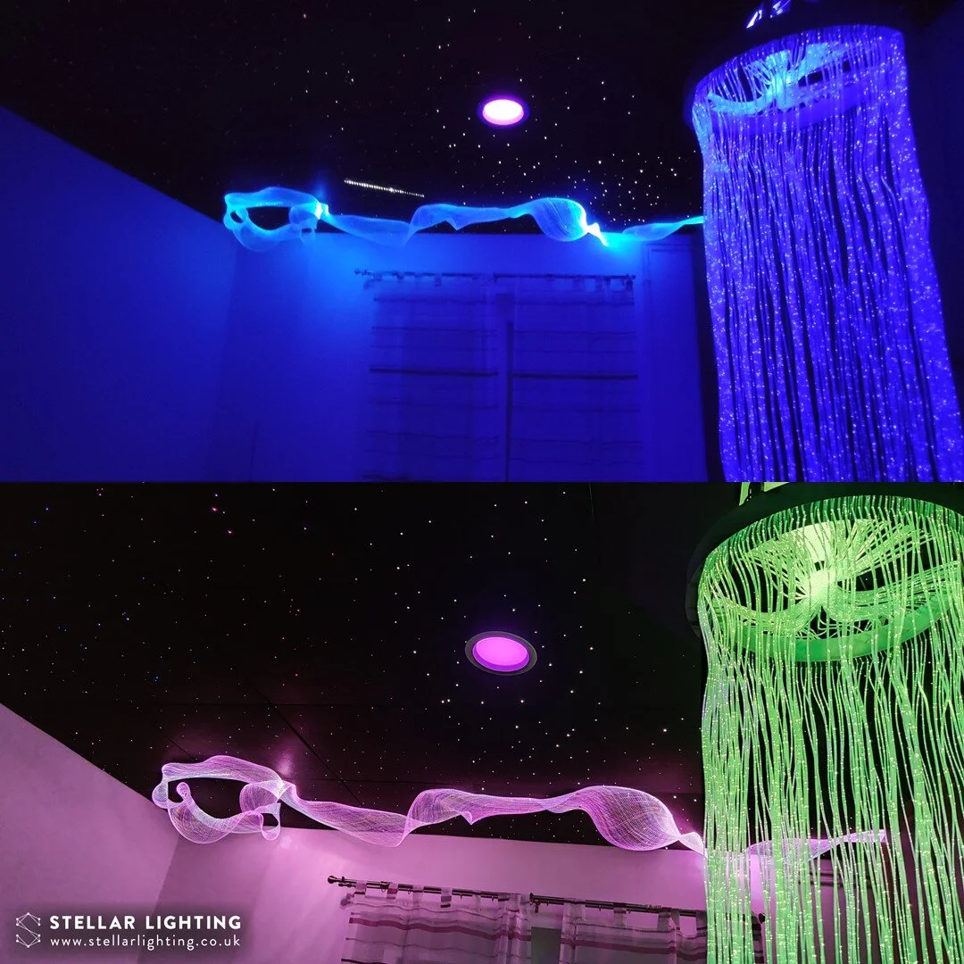 Fibre optic sensory light bar curtain — Stellar Lighting
