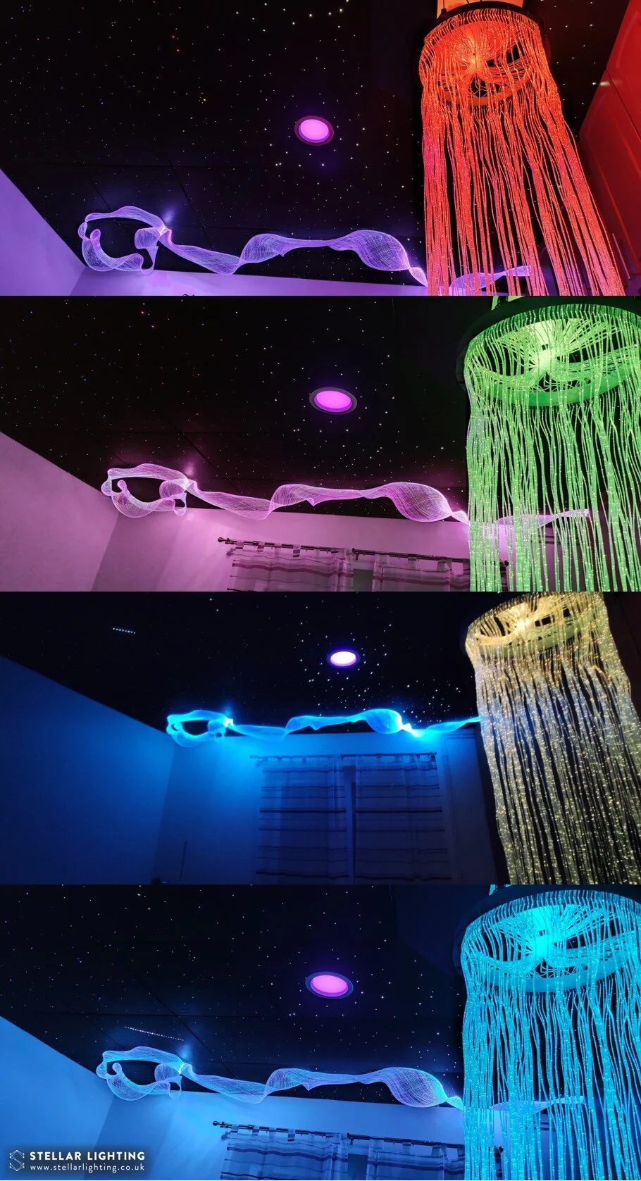 Fibre optic sensory light bar curtain — Stellar Lighting
