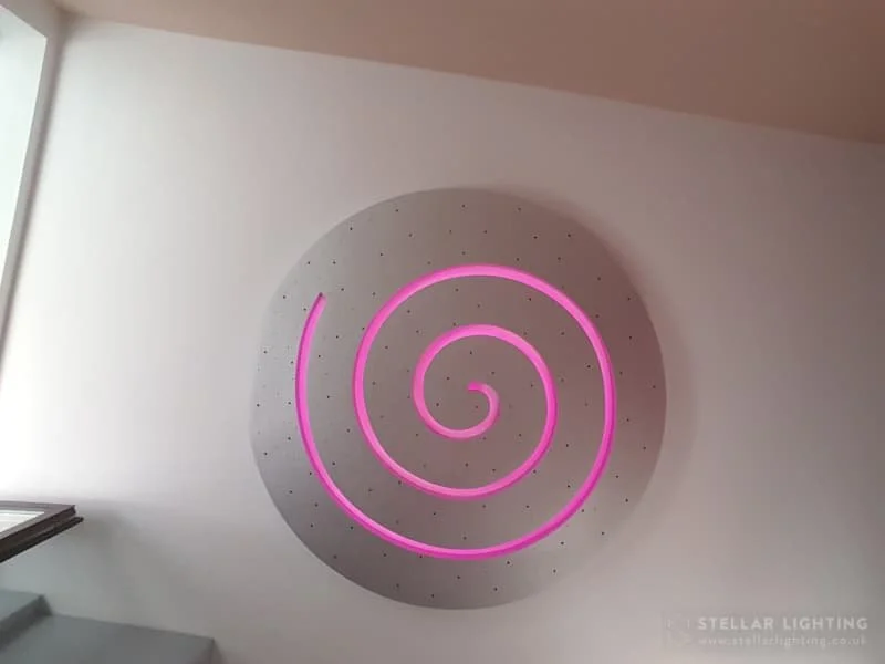 Led Star Ceiling - 2D Milky Way Spiral — Stellar Lighting