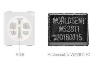 WS 2811 LED strip (5m) - 12 V DC, RGB — Stellar Lighting