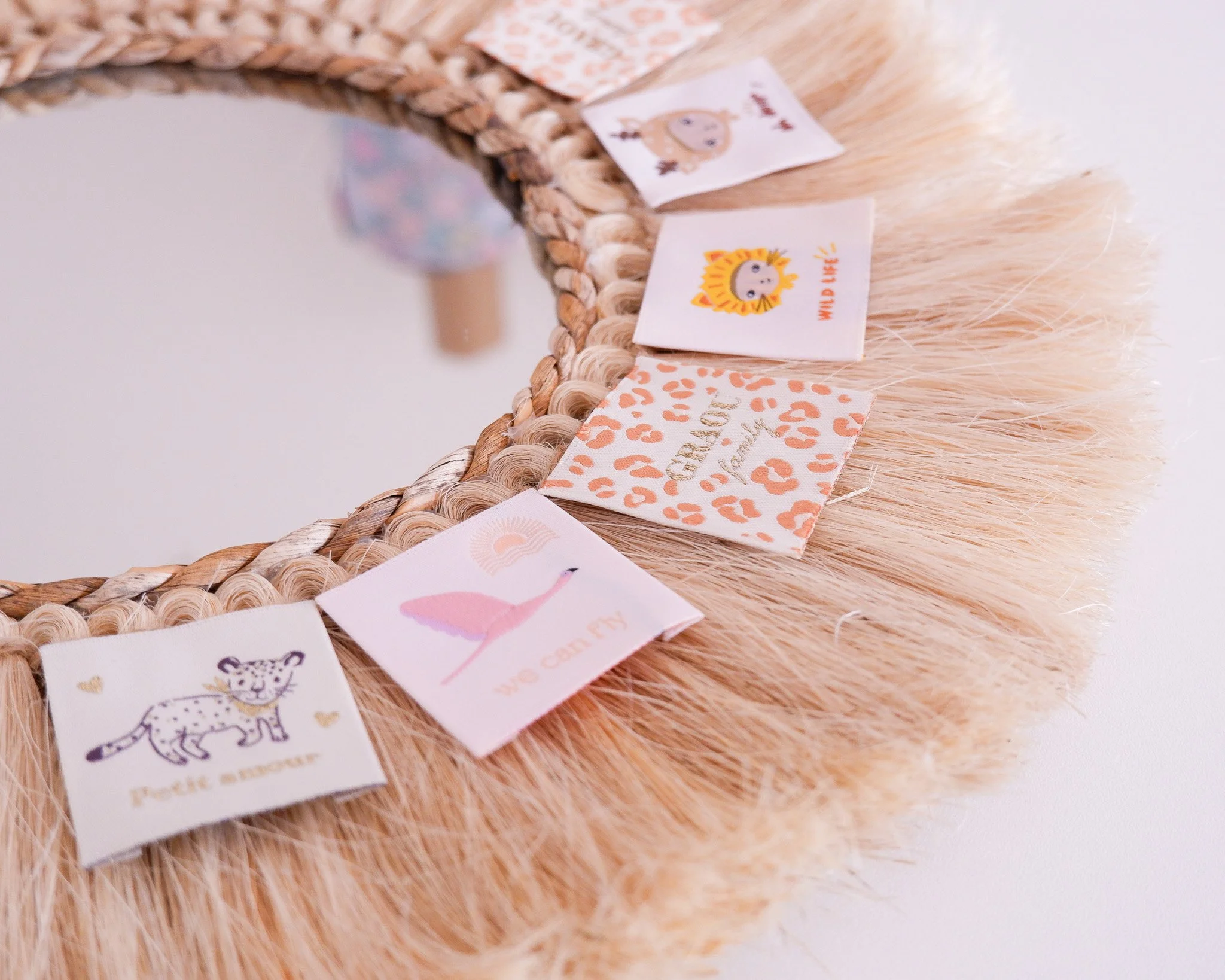Étiquettes tissées Jolie Boho ♡ - Graou Family doré à l'unité — Joli.e Boho
