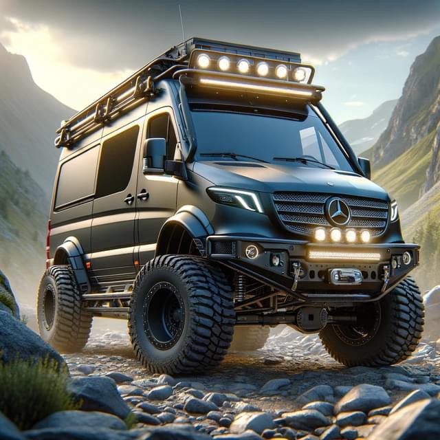 AI rending of Sprinter Vans — sprntr.co