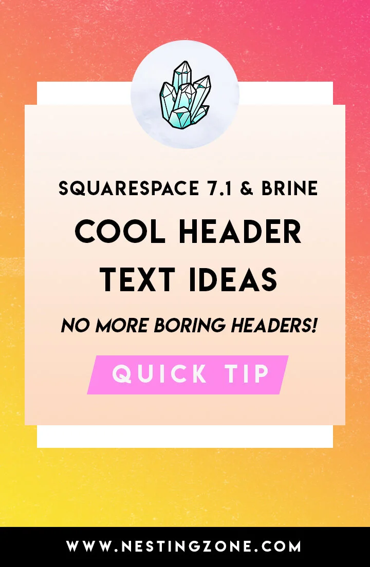 Free Squarespace design ideas — Nestingzone