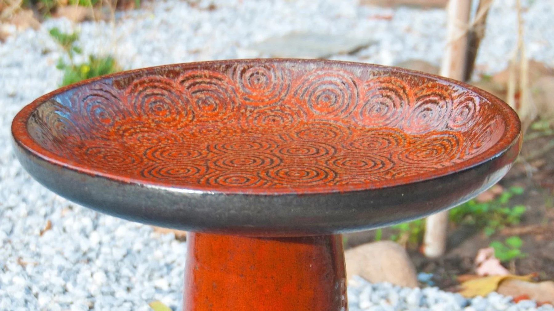 Outdoor Ceramic Birdbaths | Planters and Pots | Outdoor Fiberstone Pots ...