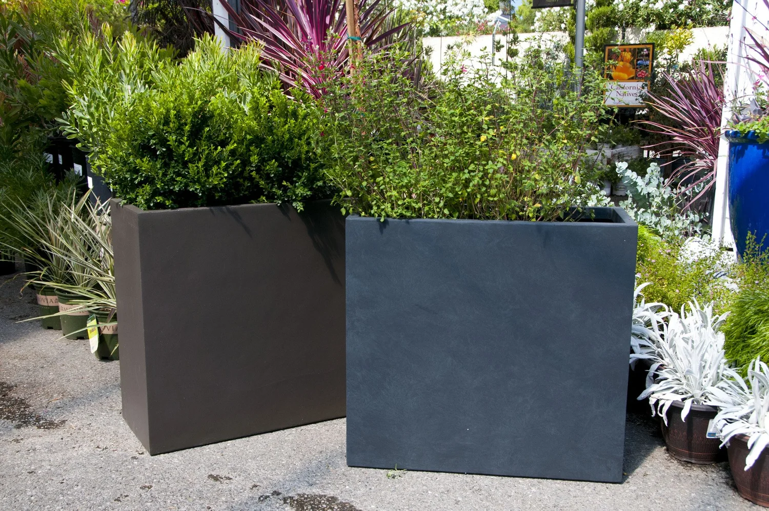 Outdoor Ceramic Birdbaths | Planters and Pots | Outdoor Fiberstone Pots ...