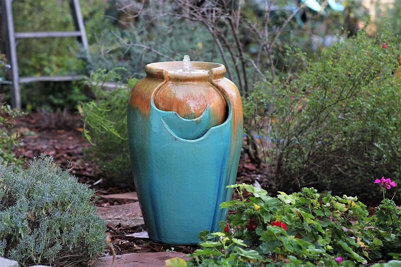 Outdoor Ceramic Fountains For Yards | Large Outdoor Pottery Fountains ...
