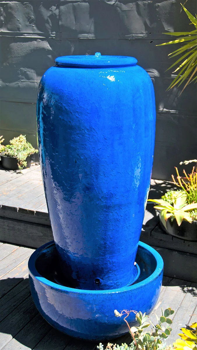 Outdoor Ceramic Fountains For Yards | Large Outdoor Pottery Fountains ...