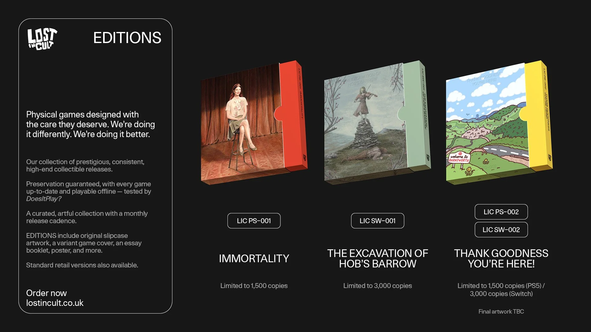 Announcing EDITIONS - our preservation- and design-focused physical ...