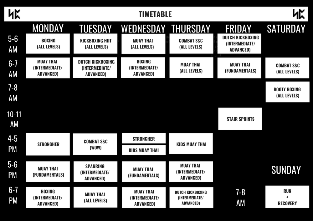 Group Class Timetable — Skadi Performance