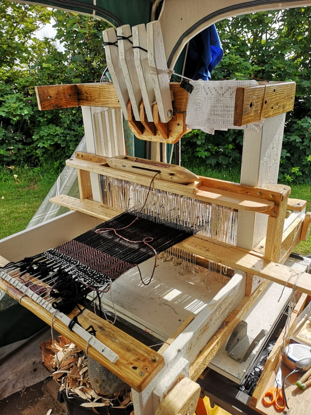 About my Loom: Design and Build - Meet the Maker - Weaver Rae - Four Shaft Table Loom (Prototype)