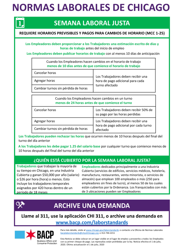 A friendly reminder about Chicago’s Fair Workweek Ordinance — Lakeview ...