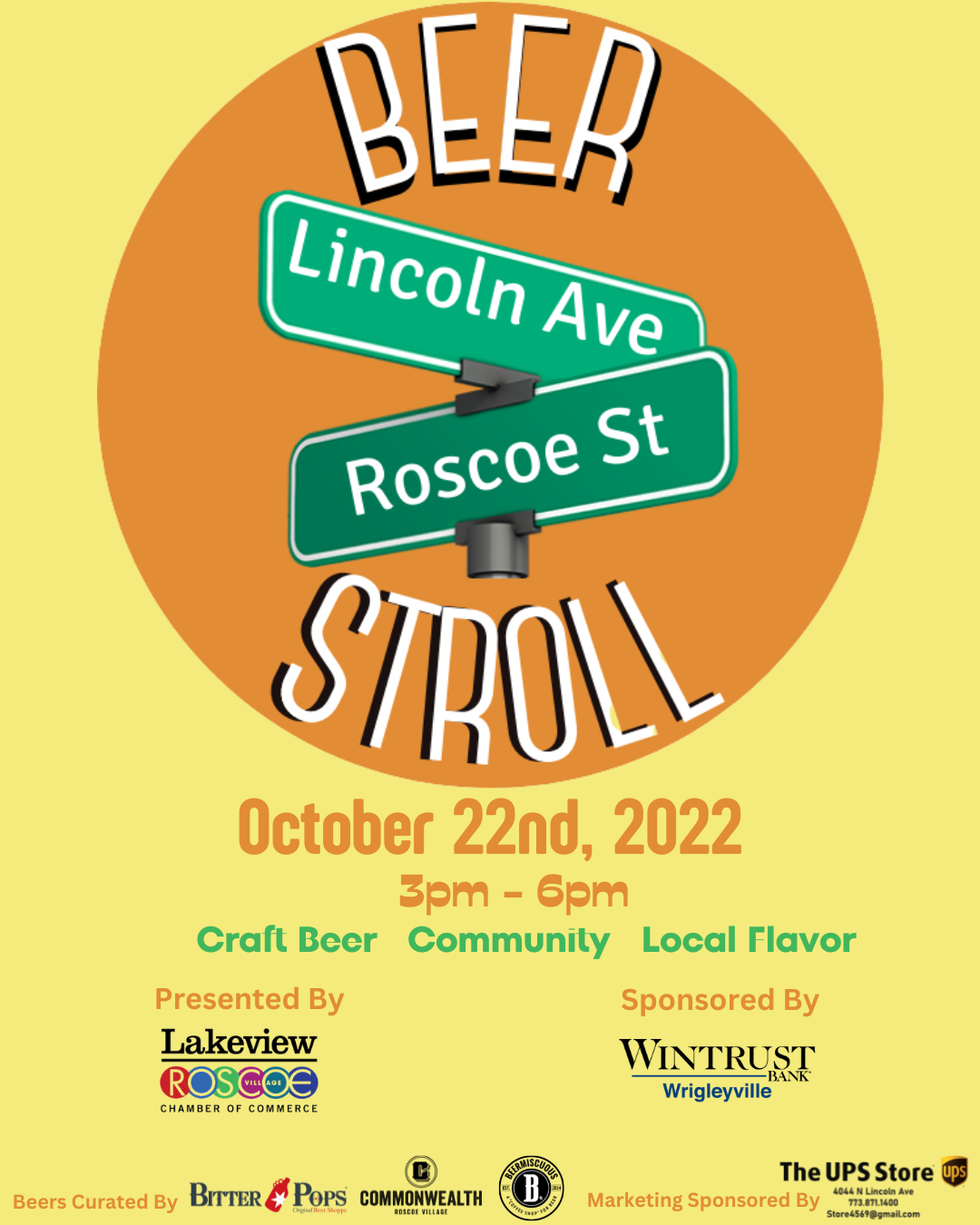 Lincoln Ave & Roscoe St Beer Stroll: ONE WEEK AWAY! — Lakeview Roscoe ...