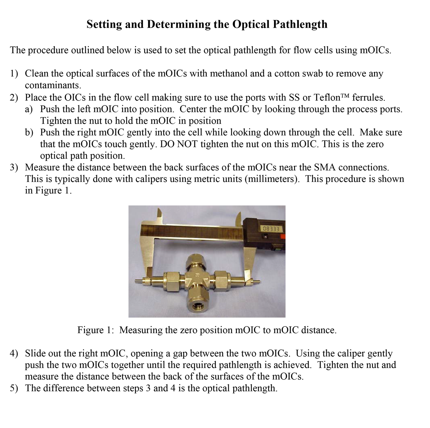 Process Flow Cell- Long Absorbance Cross Flow Cell — Firebird Optics