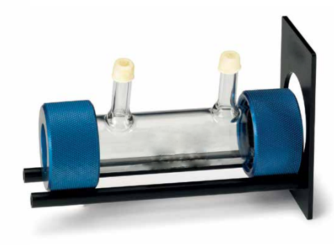 Glass body FTIR Gas Cell with Straight Bore Tubes — Firebird Optics