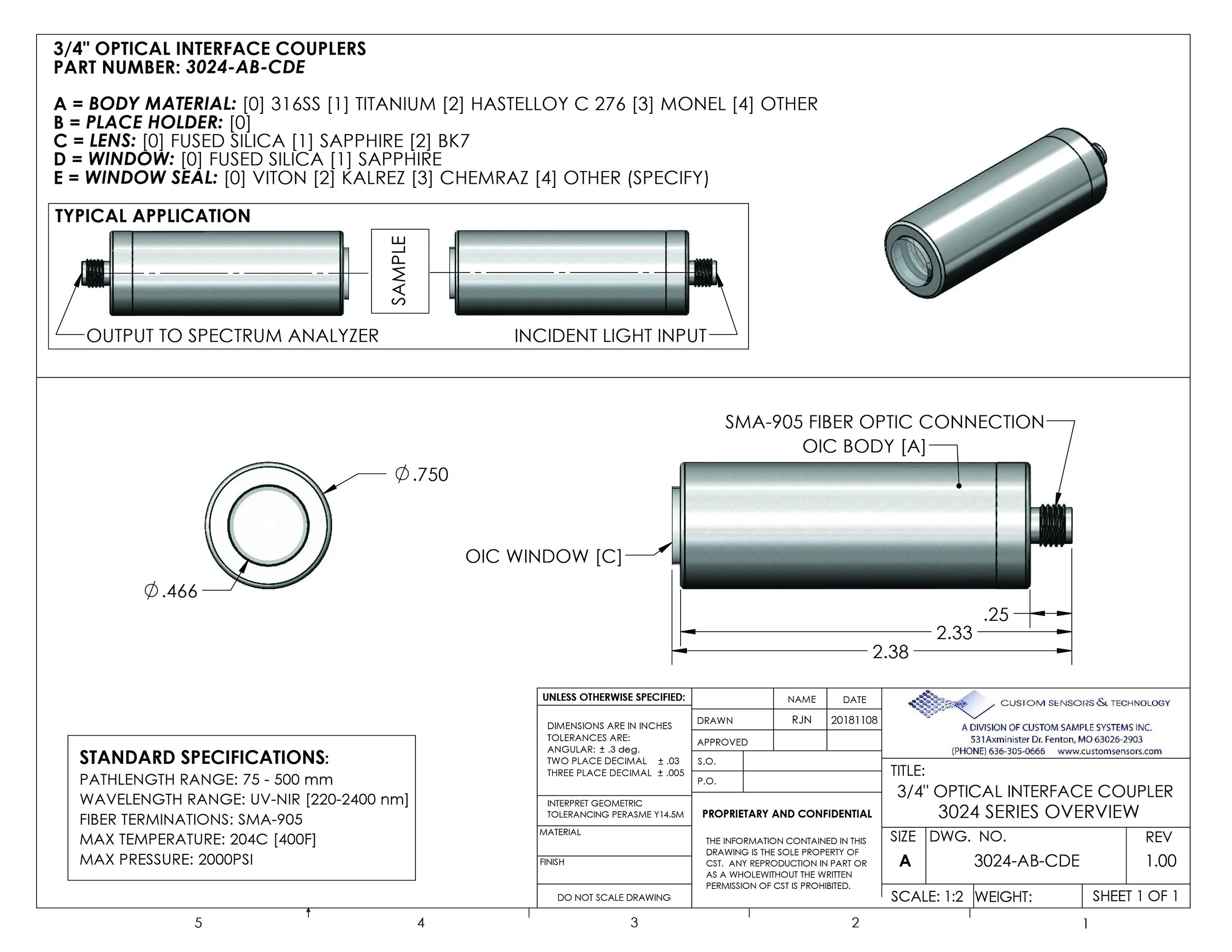 Optical Interface Couplers — Firebird Optics