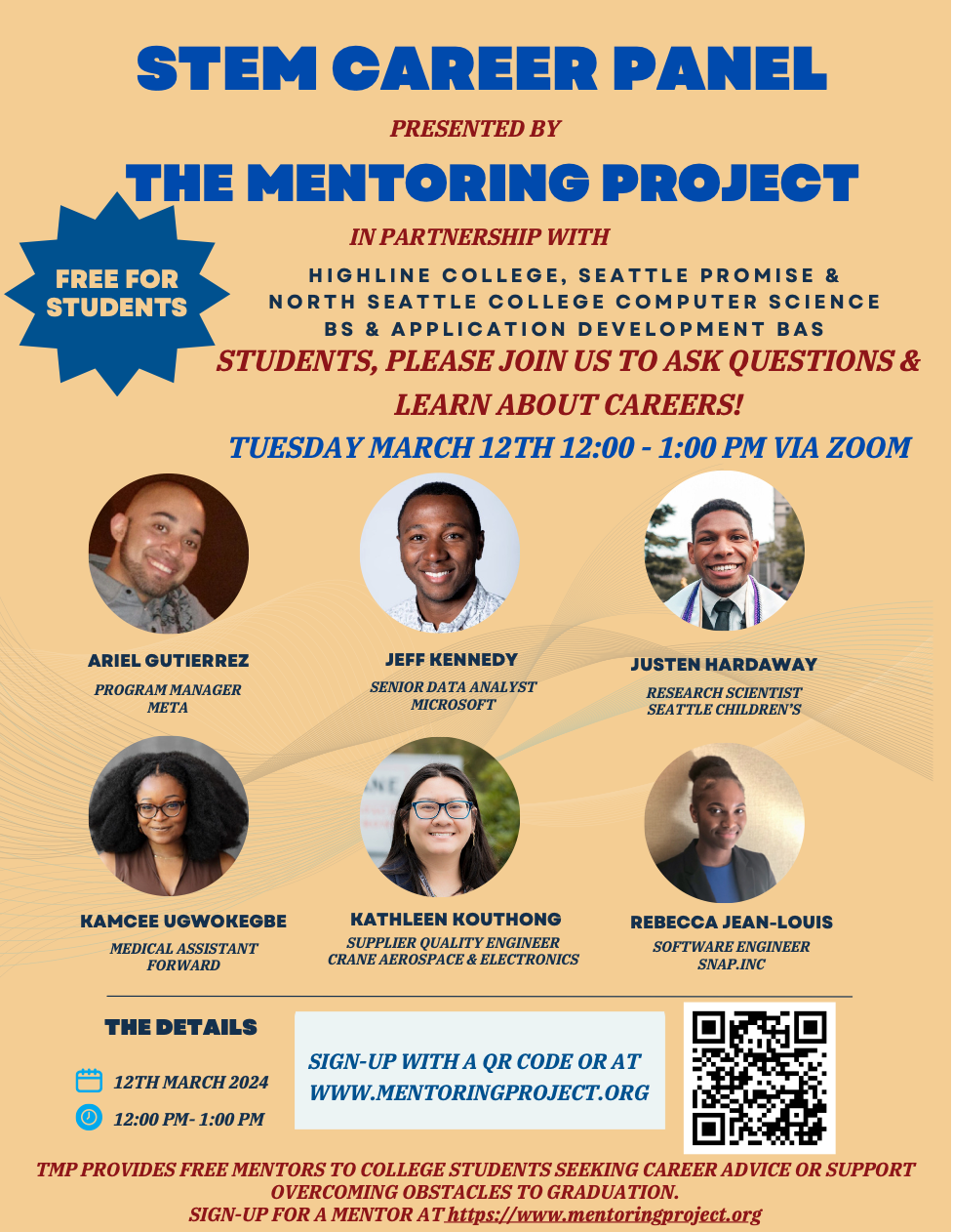 Career Panels | Explore Career Paths - Join For Free — The Mentoring Project