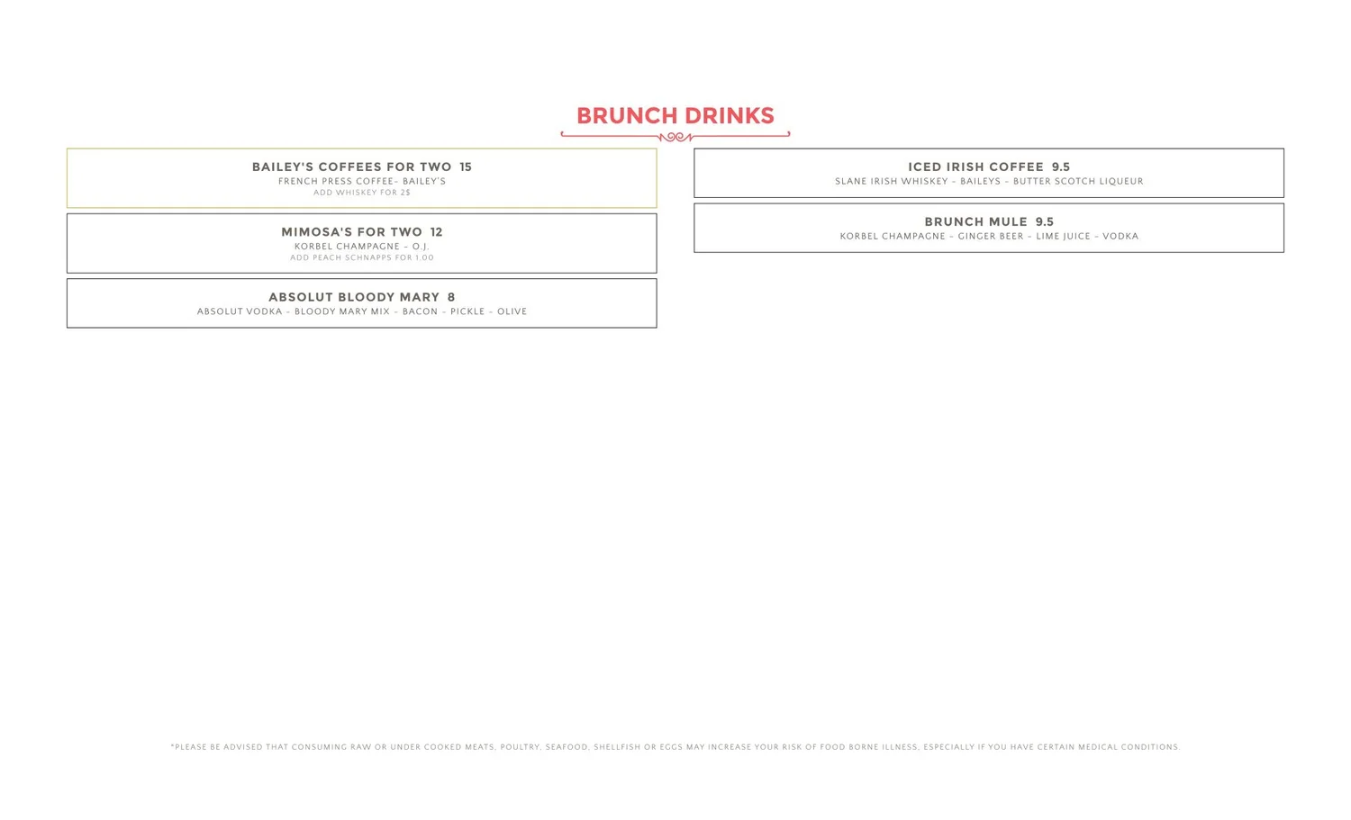 Brunch — Shaskeen Pub