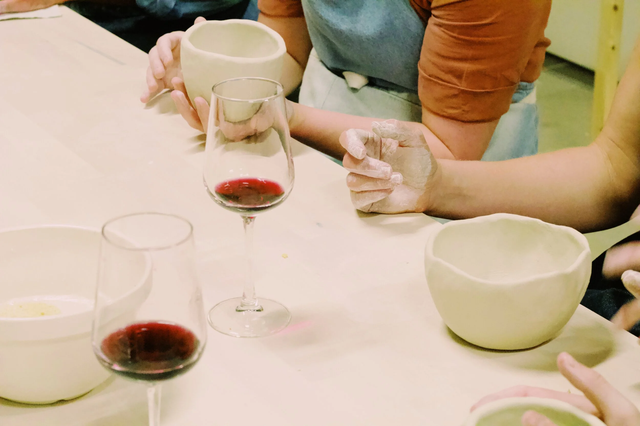Play With Clay While You Sip Wine In Our Wine And Ceramics Workshops