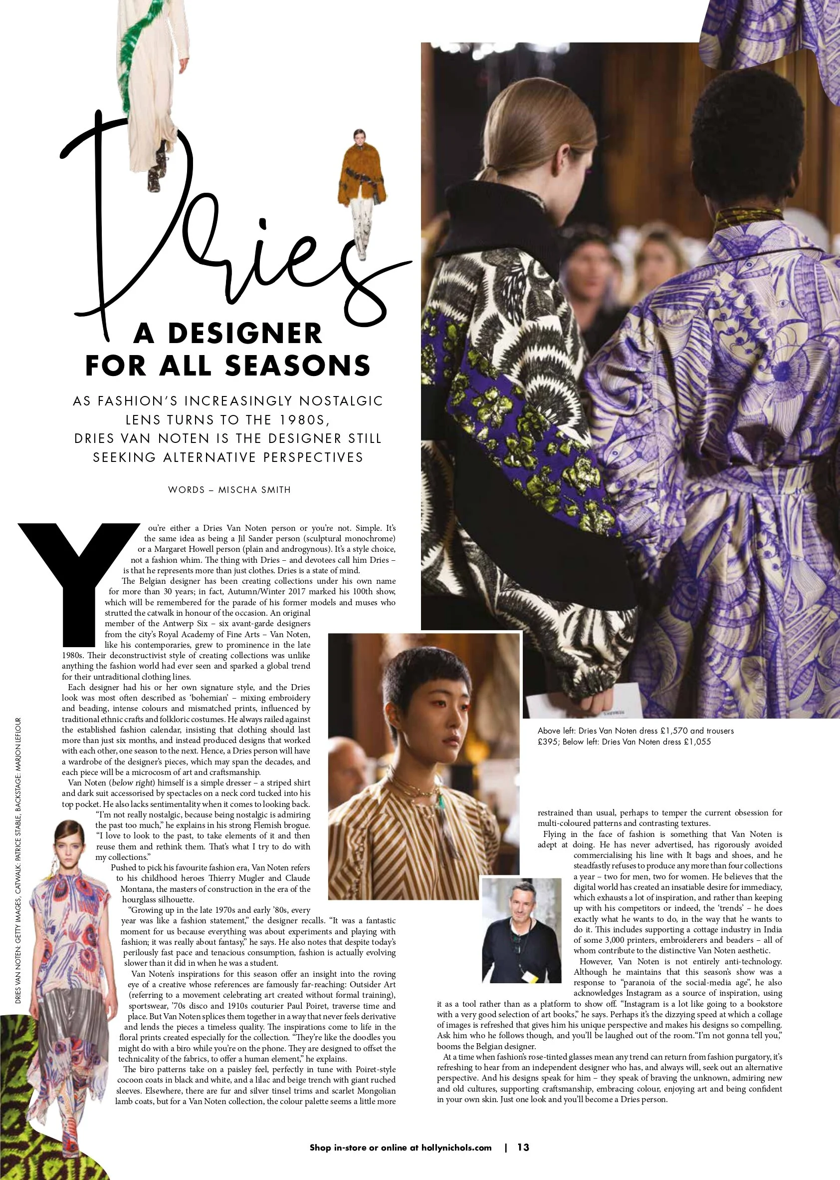 Dries Van Noten — MISCHA ANOUK SMITH