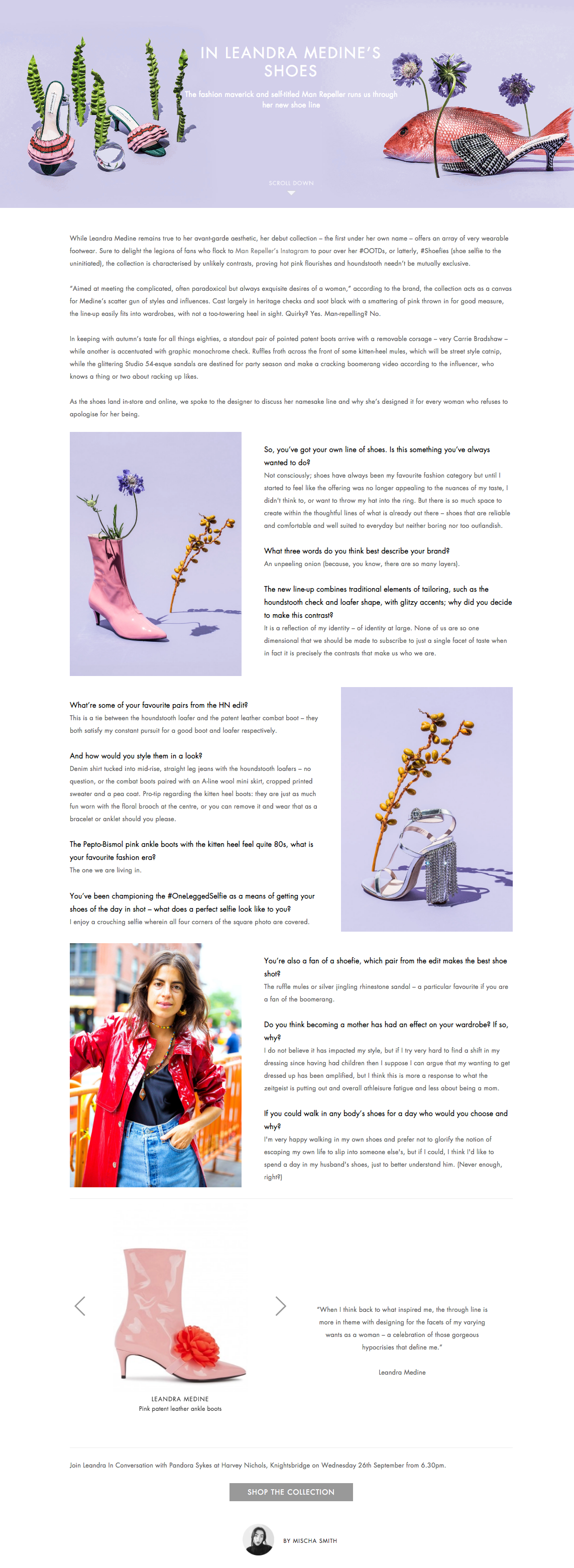 Leandra Medine — MISCHA ANOUK SMITH