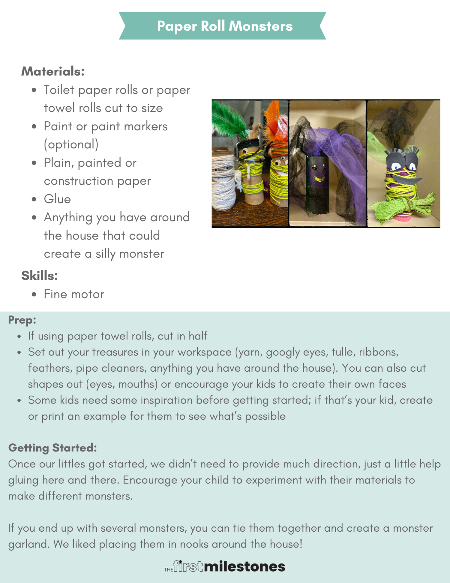 Paper Roll Monsters — The First Milestones