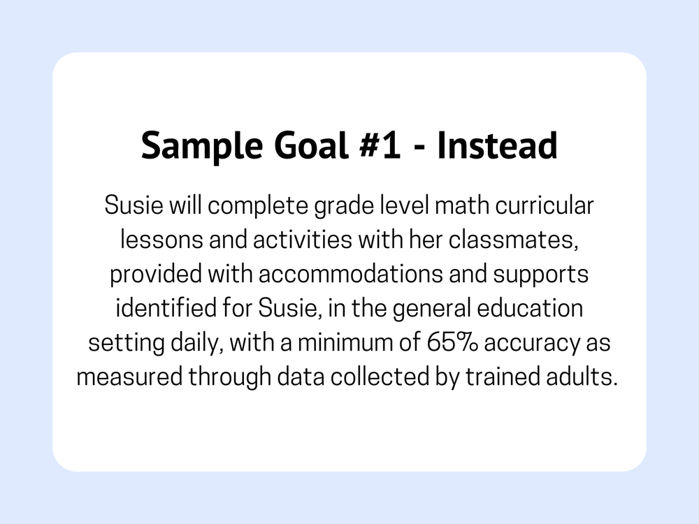 Writing Inclusive IEP Goals — The Nora Project