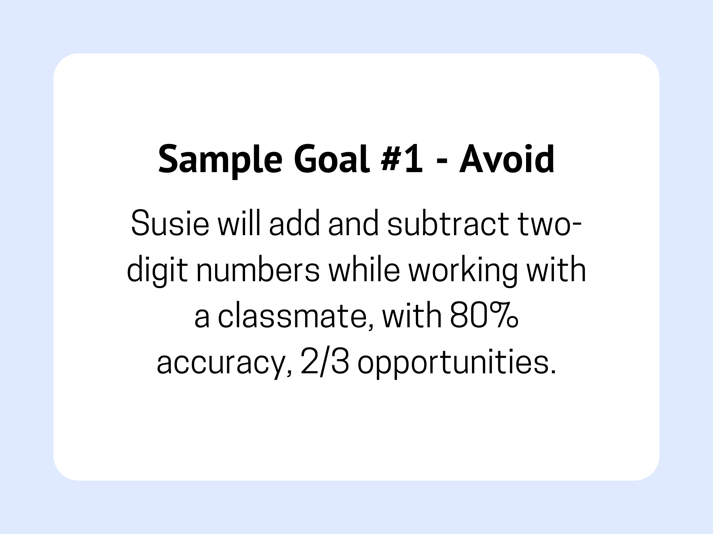 Writing Inclusive IEP Goals — The Nora Project