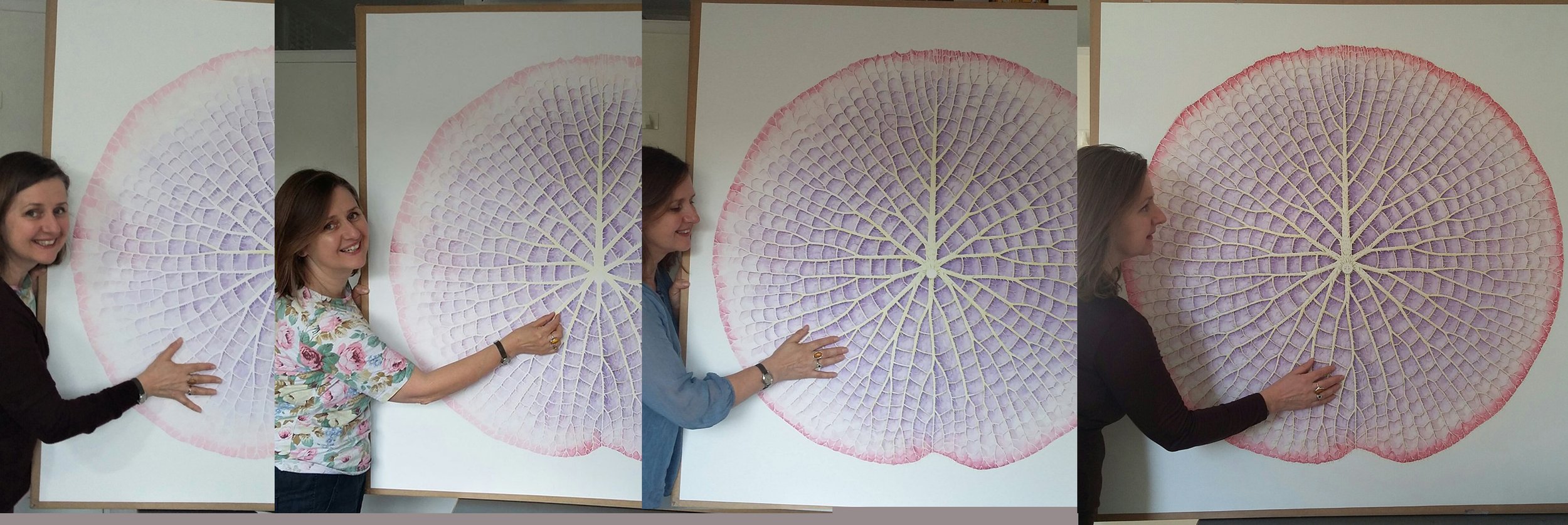 PAINTING THE VICTORIA AMAZONICA LEAF — Lucy T Smith - Botanical Artist