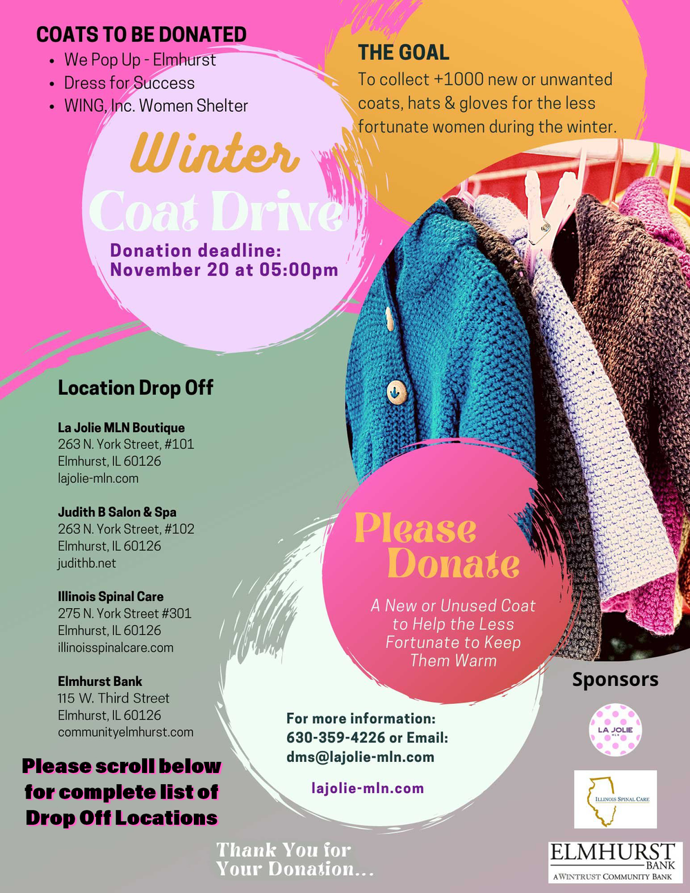 Winter Coat Drive — La Jolie MLN