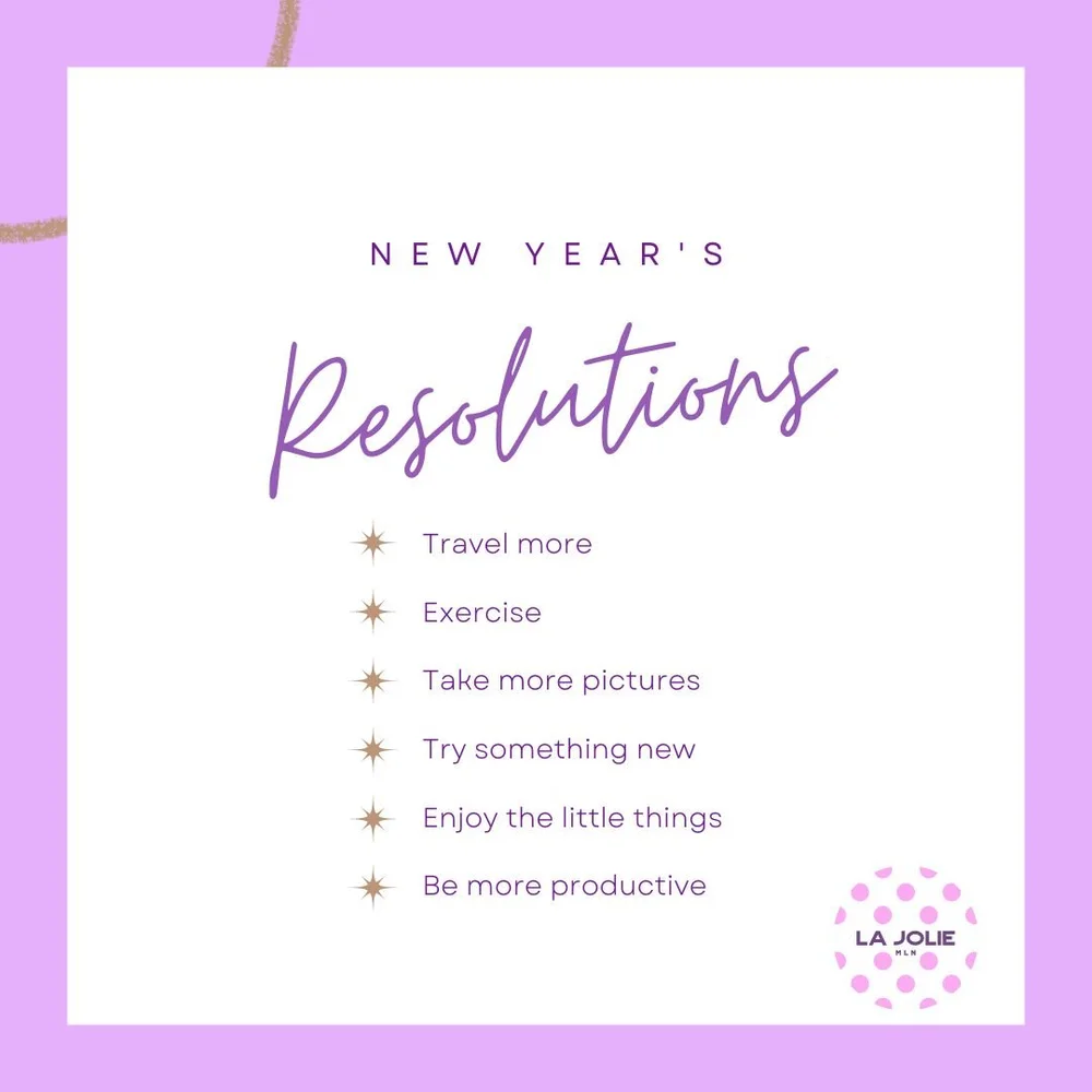 New Year, New Me | Resolutions for 2023 — La Jolie MLN